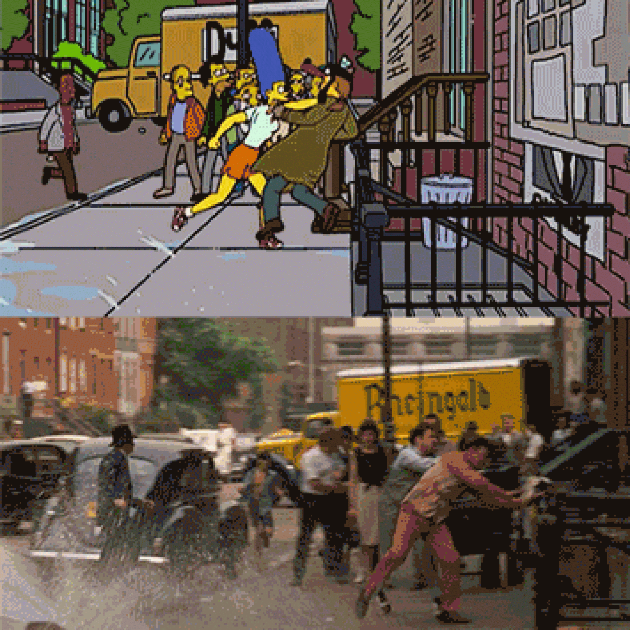 The Simpsons frame of the Godfather