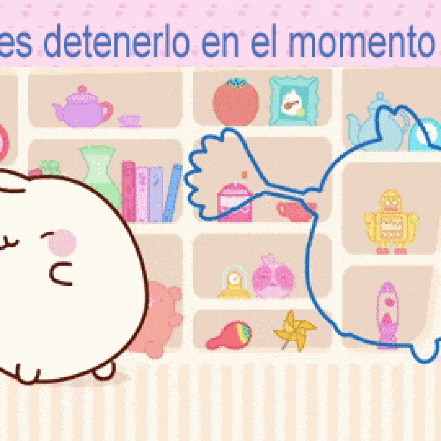 You can stop the gif at the right time
