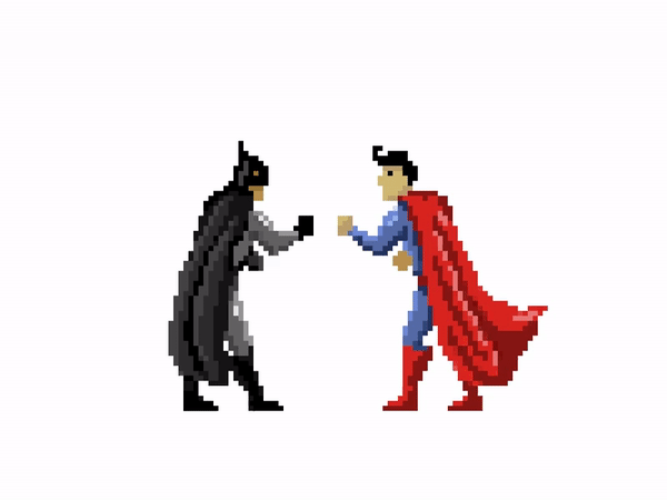 Stop the GIF when Batman hits Superman - VideosGifs.Net