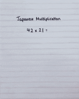 Japanese Multiplication Method - VideosGifs.Net