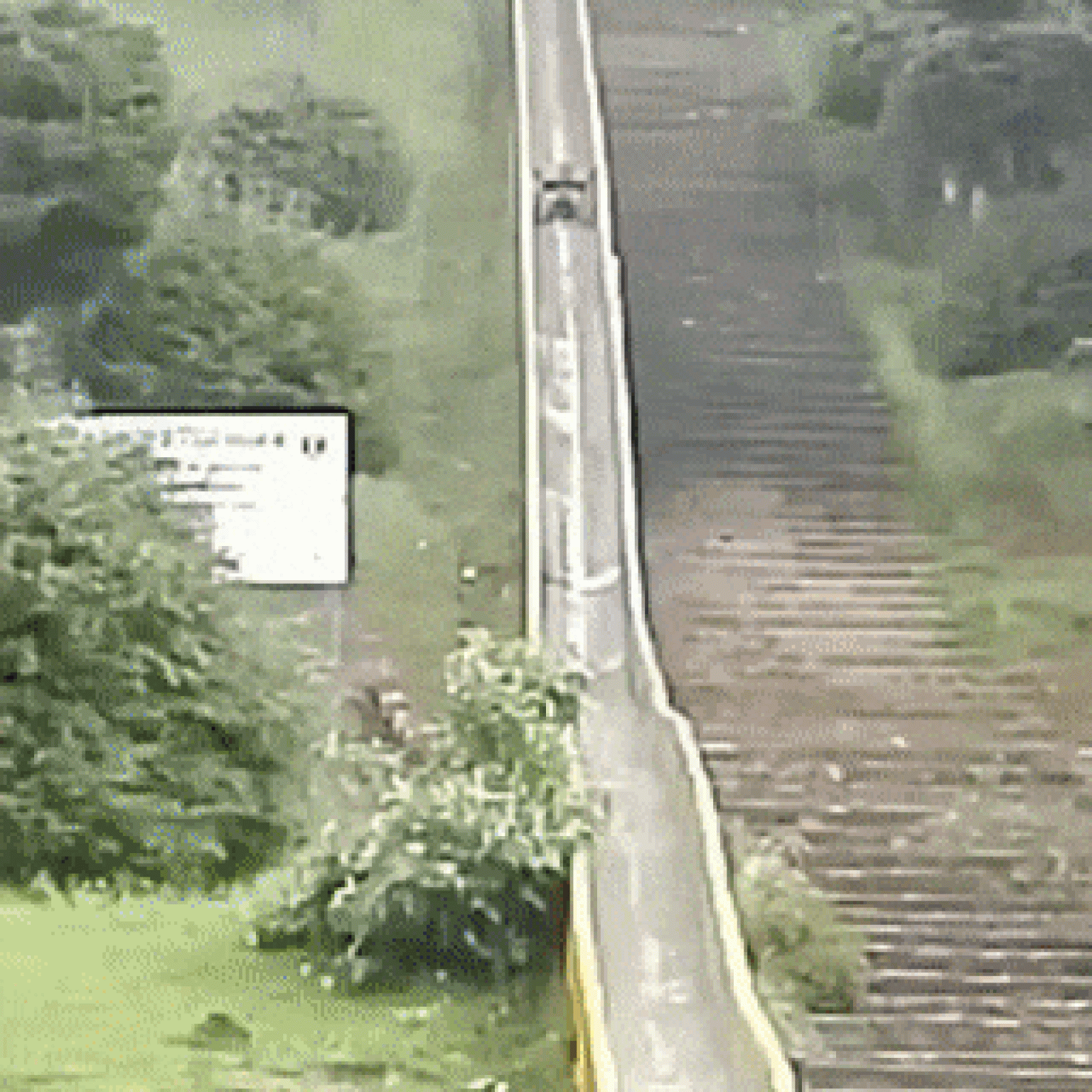 A decommissioned water park