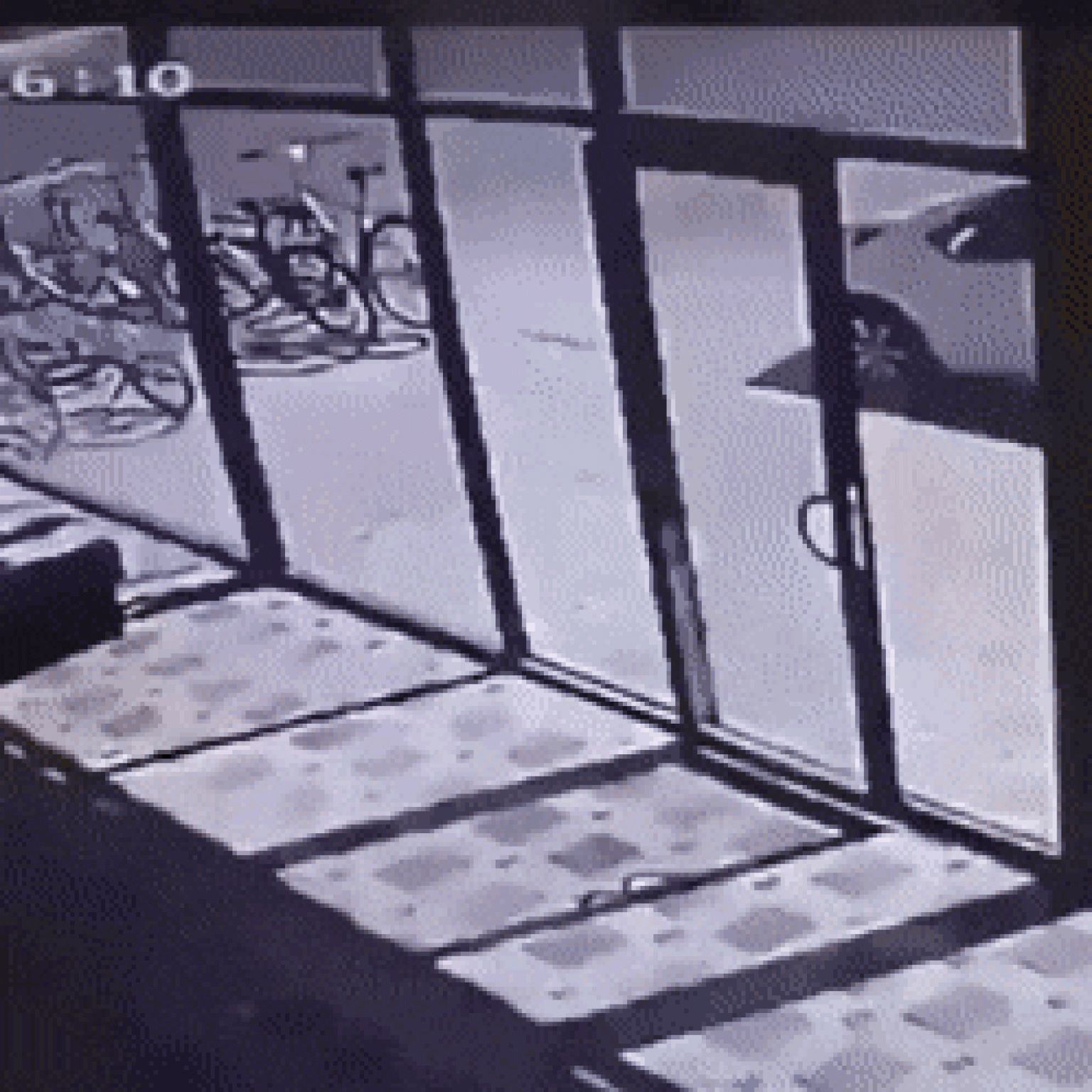 Watch out with the glass door